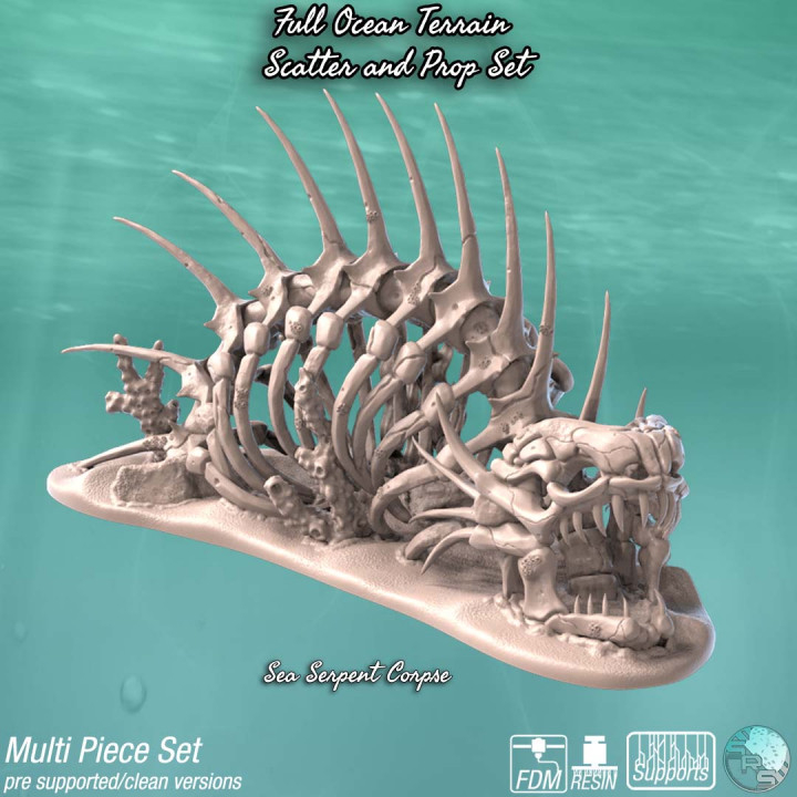 3D Printable Ocean Scatter Terrain Set by Sync Ratio Systems