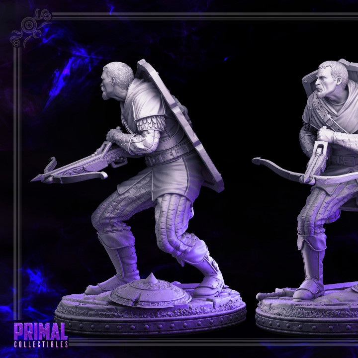 3D Printable Crossbowman/ Mercenary /Man- at- arms - Russel - DARK ...