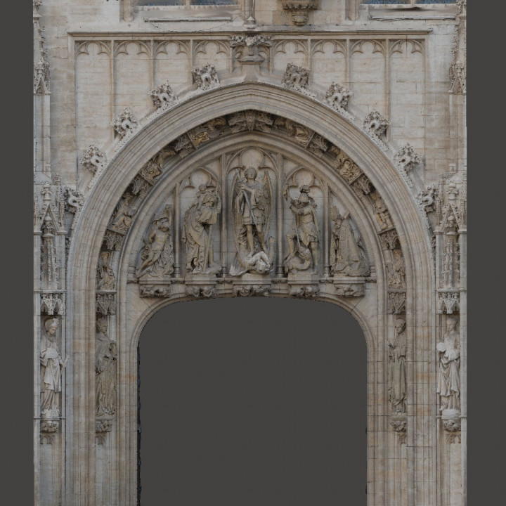 3D Printable Portal - Brussels Town Hall by Rogez Benoit