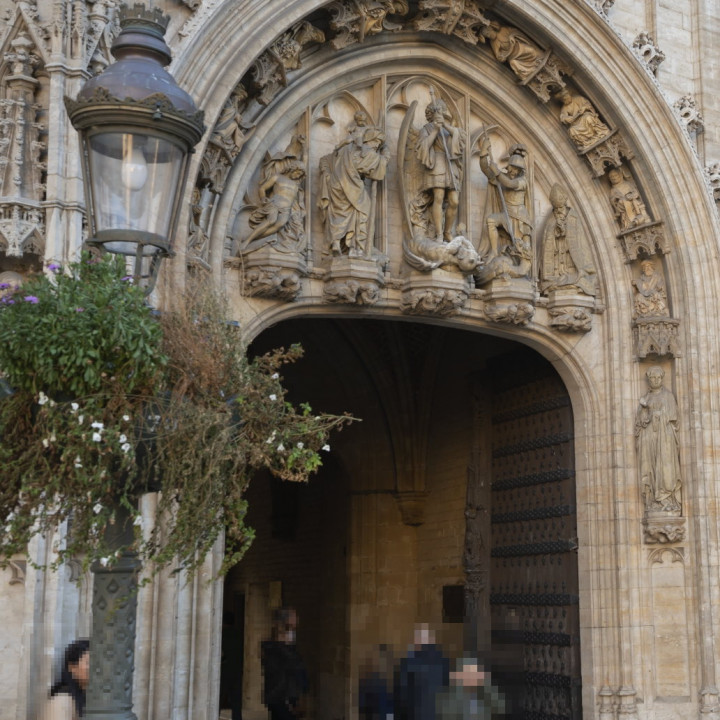 3D Printable Portal - Brussels Town Hall by Rogez Benoit