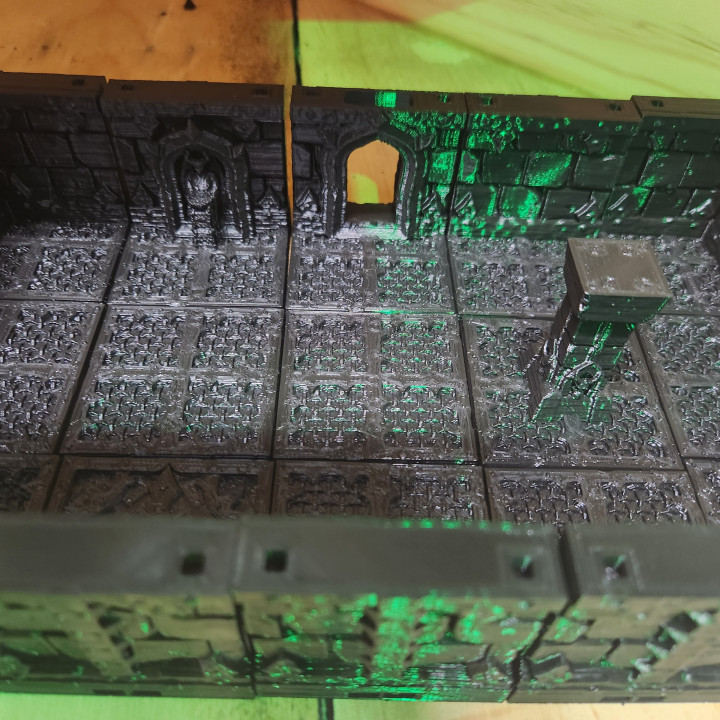 3D Printable KS7ROQ01 - Roqom Dungeon Terrain by Aether Studios