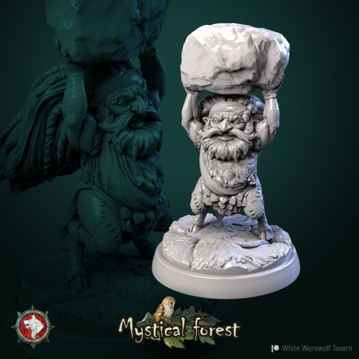 3D Printable Korreds 6 miniatures set 32mm pre-supported by White ...