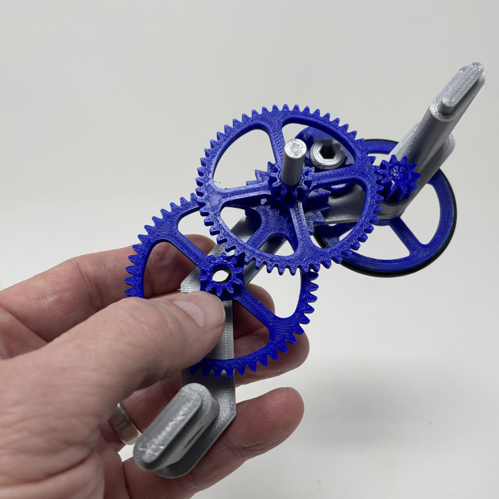 3D Printable A 3D Printed Windup Car Using a "Runaway Escapement" Speed ...