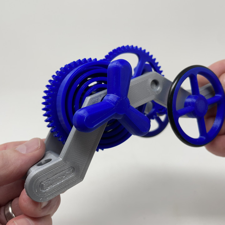 3D Printable A 3D Printed Windup Car Using a "Runaway Escapement" Speed ...