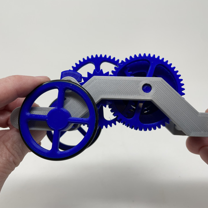 3D Printable A 3D Printed Windup Car Using a "Runaway Escapement" Speed ...