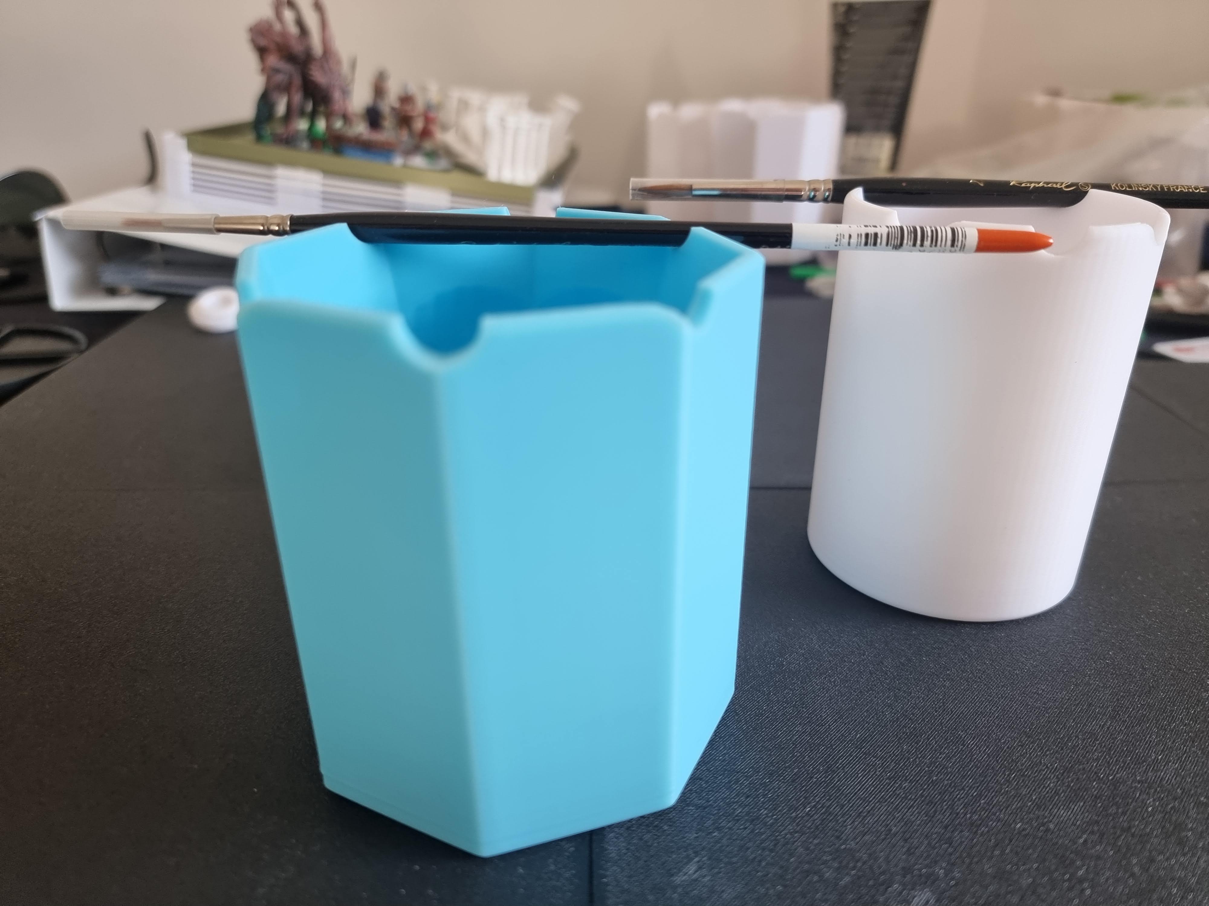3D Printable Water pot for miniature painting - 6 shapes and sizes by ...