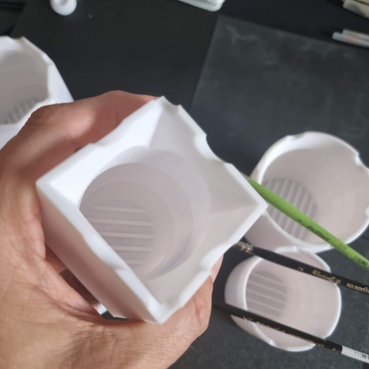 3D Printable Water pot for miniature painting - 6 shapes and sizes by ...