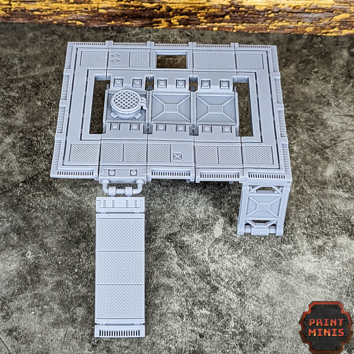 3D Printable Stack City Terrain w/ Containers - Part 1 by Print Minis