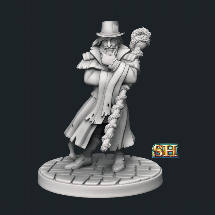 3D Printable Illusionist Wizard by Stonehaven Miniatures