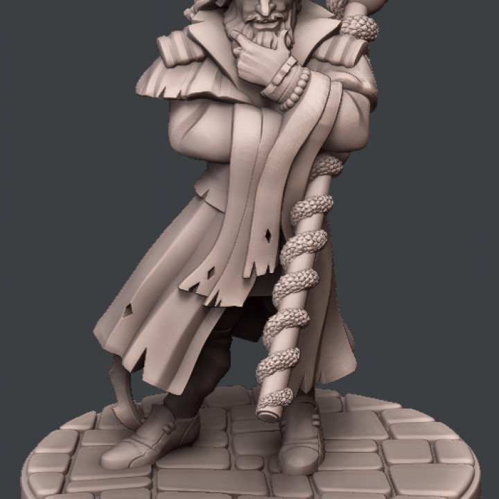 3D Printable Illusionist Wizard by Stonehaven Miniatures