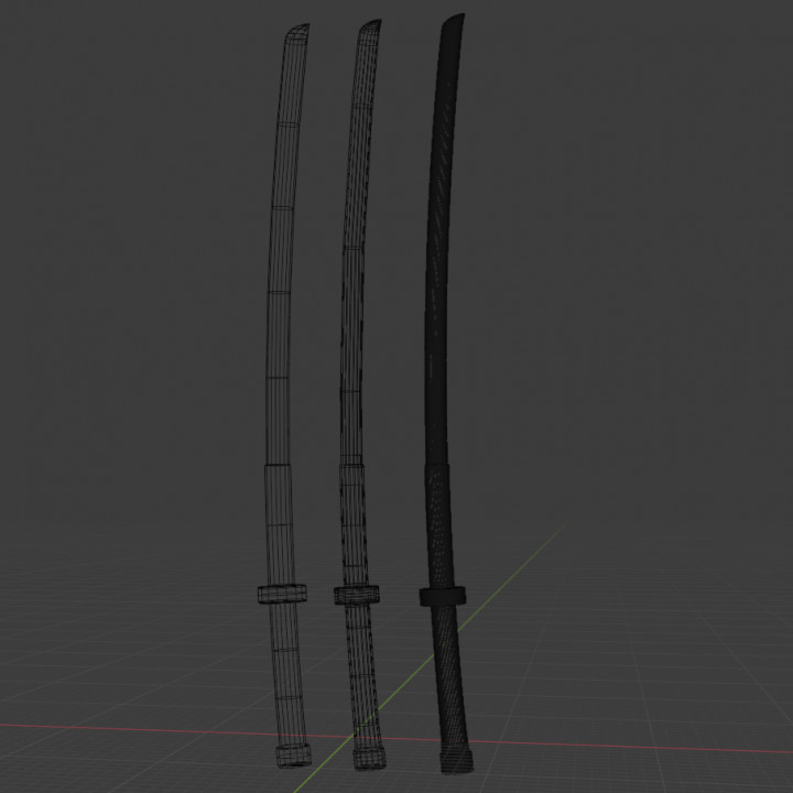 3D Printable Ssangsudo 쌍수도 - Korean Two-Handed Sword by Jovey