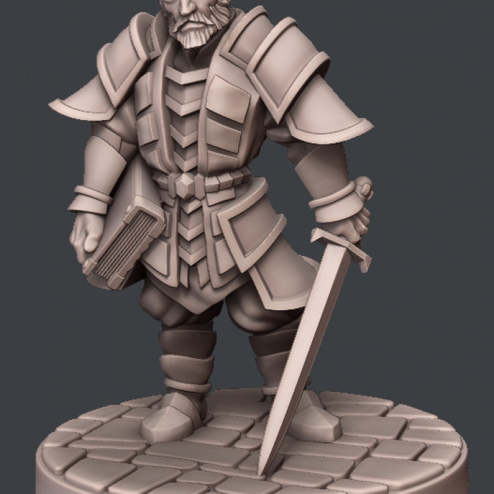3D Printable Human Battlemage by Stonehaven Miniatures