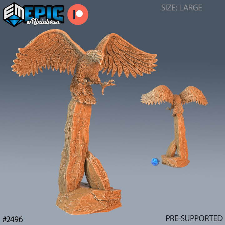 3D Printable Roc Set / Legendary Bird of Prey / Magical Beast / Wild ...
