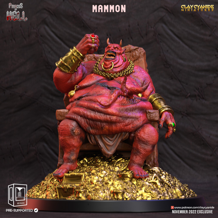3D Printable Mammon by Clay Cyanide Miniatures