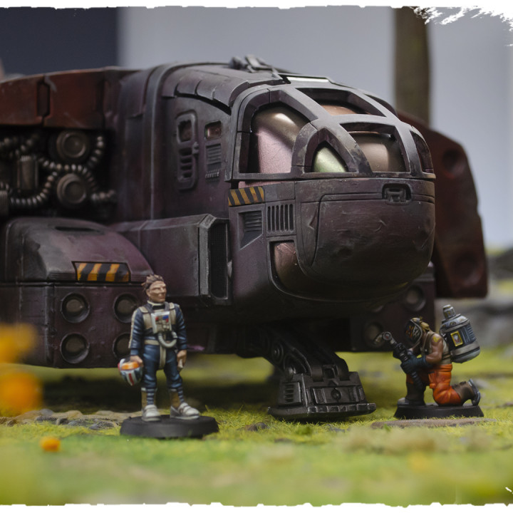 3D Printable THE LADY BUG (Playable SpaceShip) by Kraken 3D Studios