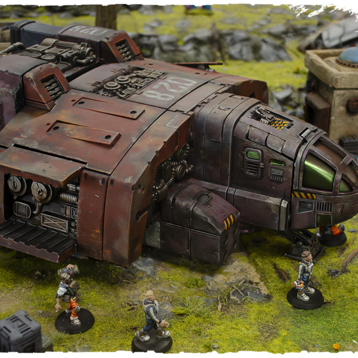 3D Printable THE LADY BUG (Playable SpaceShip) by Kraken 3D Studios