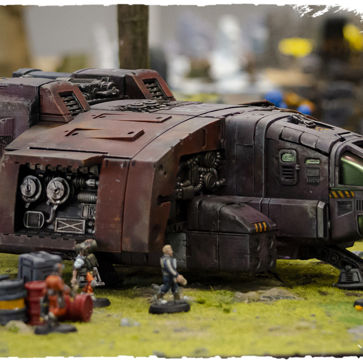 3D Printable THE LADY BUG (Playable SpaceShip) by Kraken 3D Studios