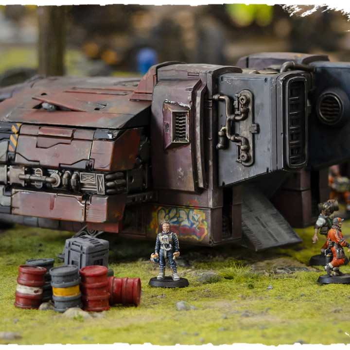 3D Printable THE LADY BUG (Playable SpaceShip) by Kraken 3D Studios