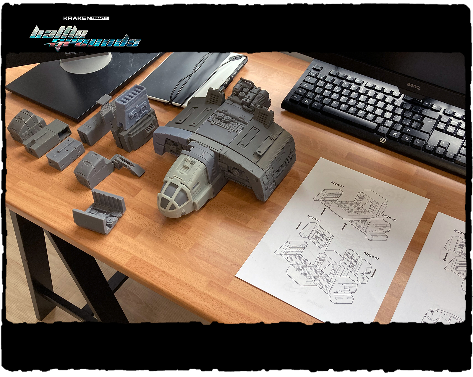 3D Printable THE LADY BUG (Playable SpaceShip) by Kraken 3D Studios