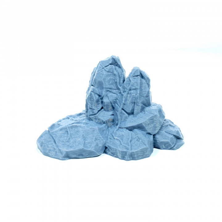 3D Printable Fantasy Rock x3 - TABLETOP TERRAIN DND RPG SCATTER by ...