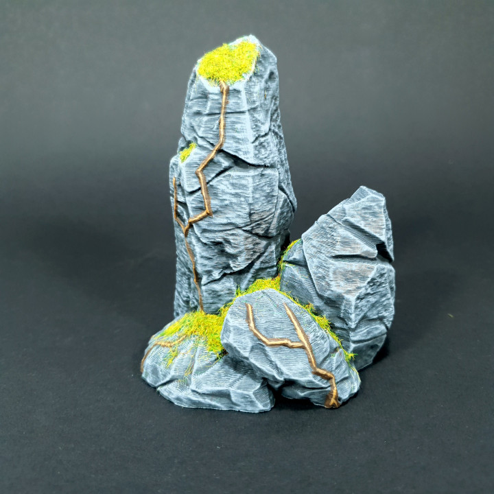 3D Printable Fantasy Rock x3 - TABLETOP TERRAIN DND RPG SCATTER by ...