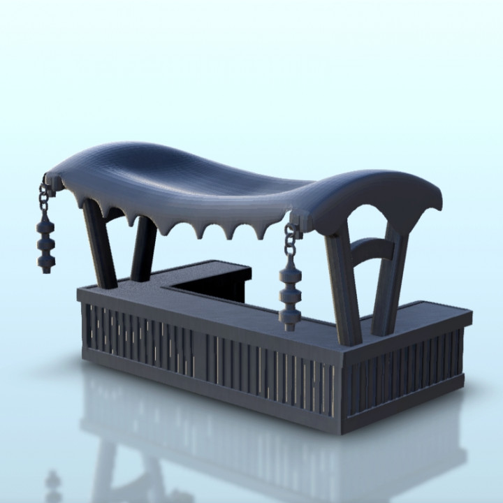 3D Printable Oriental store stand in wood 7 - Asia Terrain Clash of ...