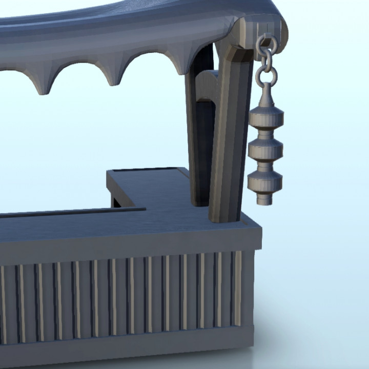 3D Printable Oriental store stand in wood 7 - Asia Terrain Clash of ...
