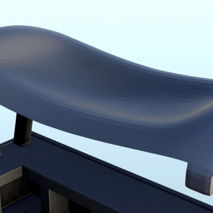 3D Printable Oriental store stand in wood 7 - Asia Terrain Clash of ...