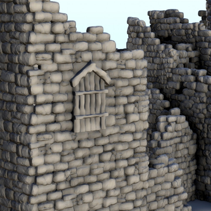 3D Printable Ruin of medieval stone castle 14 - Medieval Terrain Clash ...