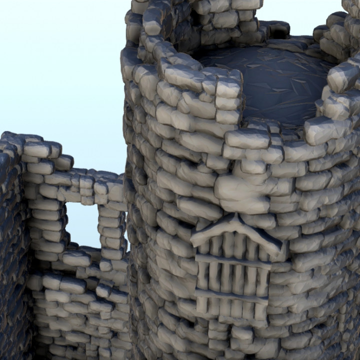 3D Printable Ruin of medieval stone castle 14 - Medieval Terrain Clash ...