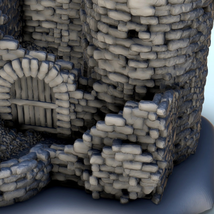 3D Printable Ruin of medieval stone castle 14 - Medieval Terrain Clash ...