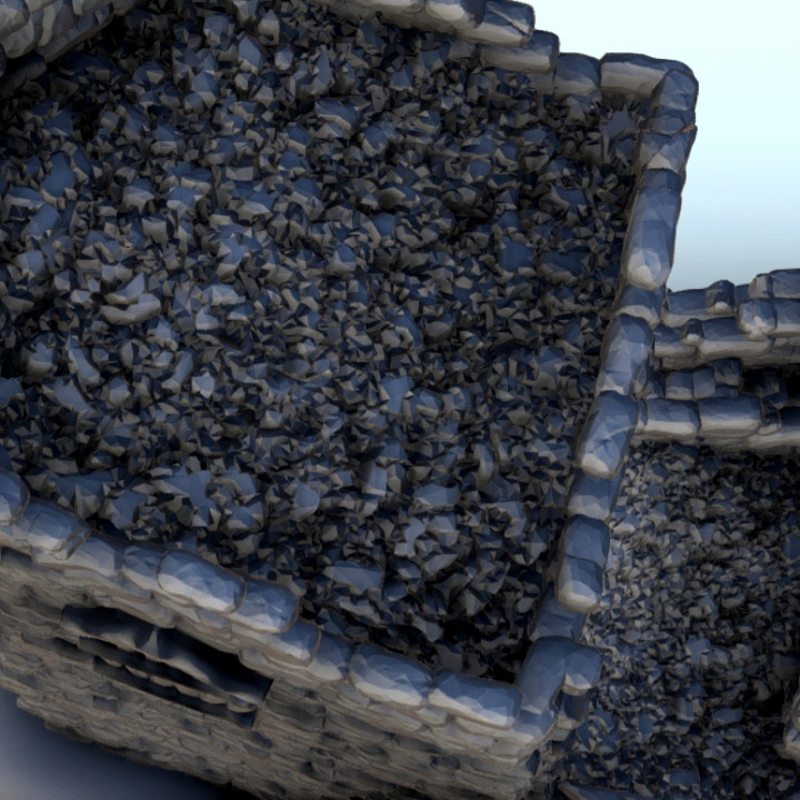3D Printable Ruin of medieval stone castle 14 - Medieval Terrain Clash ...