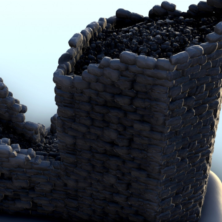 3D Printable Ruin of medieval stone castle 14 - Medieval Terrain Clash ...