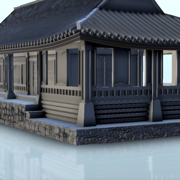 3D Printable Asian house 16 - Asia Terrain Clash of Katanas Tabletop ...