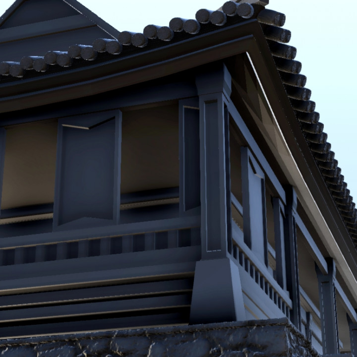 3D Printable Asian house on platform 20 - Asia Terrain Clash of Katanas ...