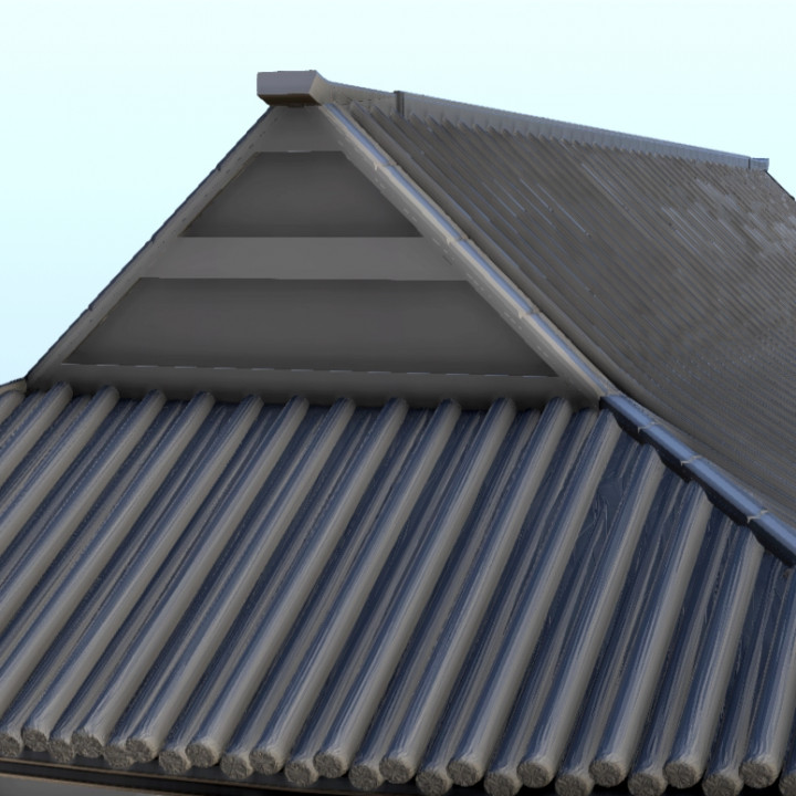 3D Printable Asian house on platform 20 - Asia Terrain Clash of Katanas ...