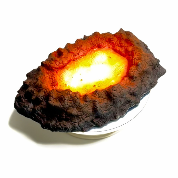 3D Printable Giant Lava Terrain Set by Custom Miniature Maker