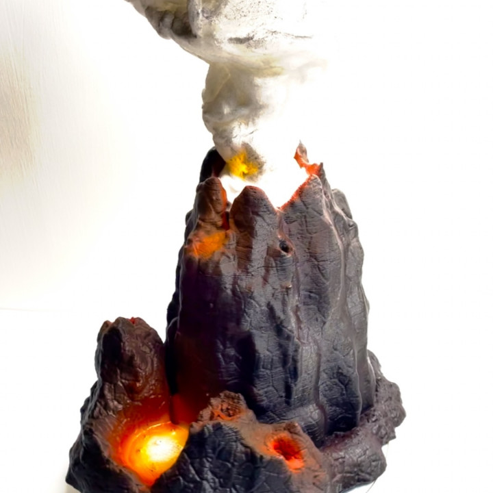 3D Printable Giant Lava Terrain Set by Custom Miniature Maker