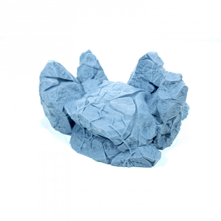 3D Printable Fantasy Rock x4 - TABLETOP TERRAIN DND RPG SCATTER by ...