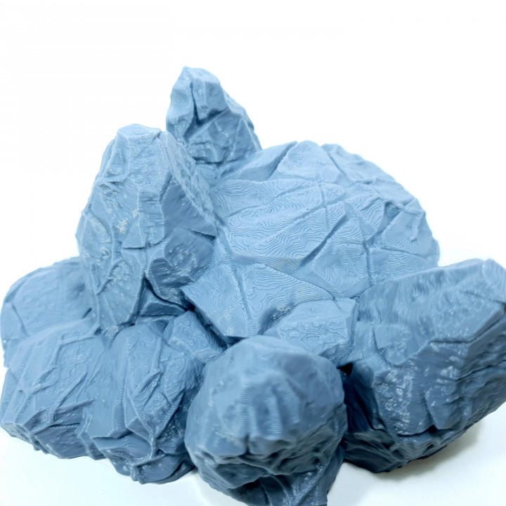 3D Printable Fantasy Rock x4 - TABLETOP TERRAIN DND RPG SCATTER by ...