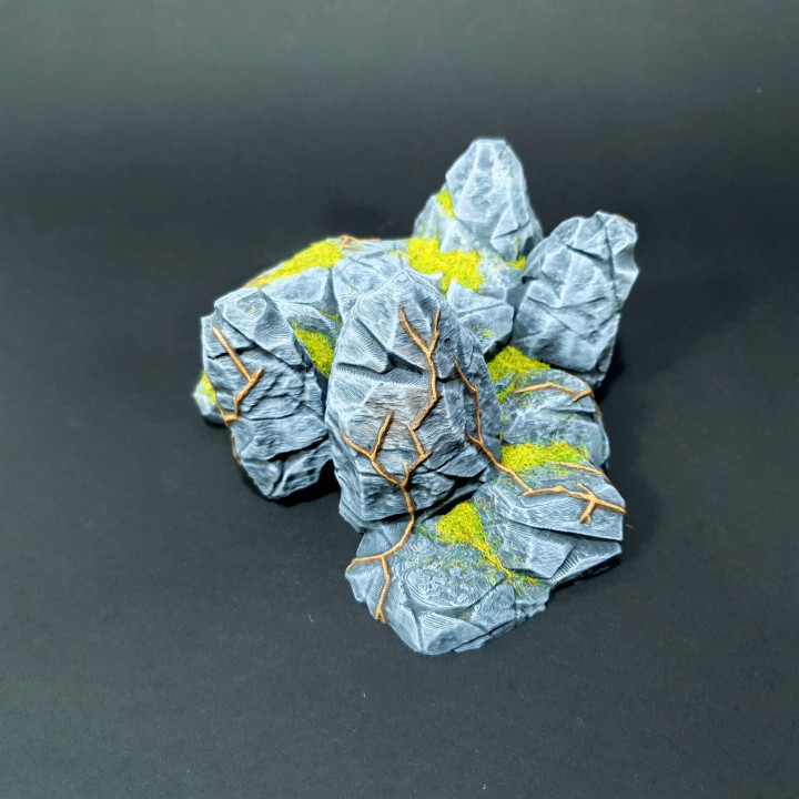 3D Printable Fantasy Rock x4 - TABLETOP TERRAIN DND RPG SCATTER by ...