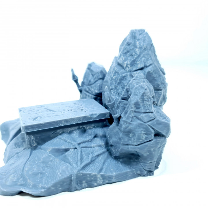 3D Printable Fantasy Rock Grave - TABLETOP TERRAIN DND RPG SCATTER by ...
