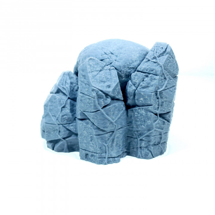 3D Printable Skull Rock Cave - TABLETOP TERRAIN DND RPG SCATTER by ...