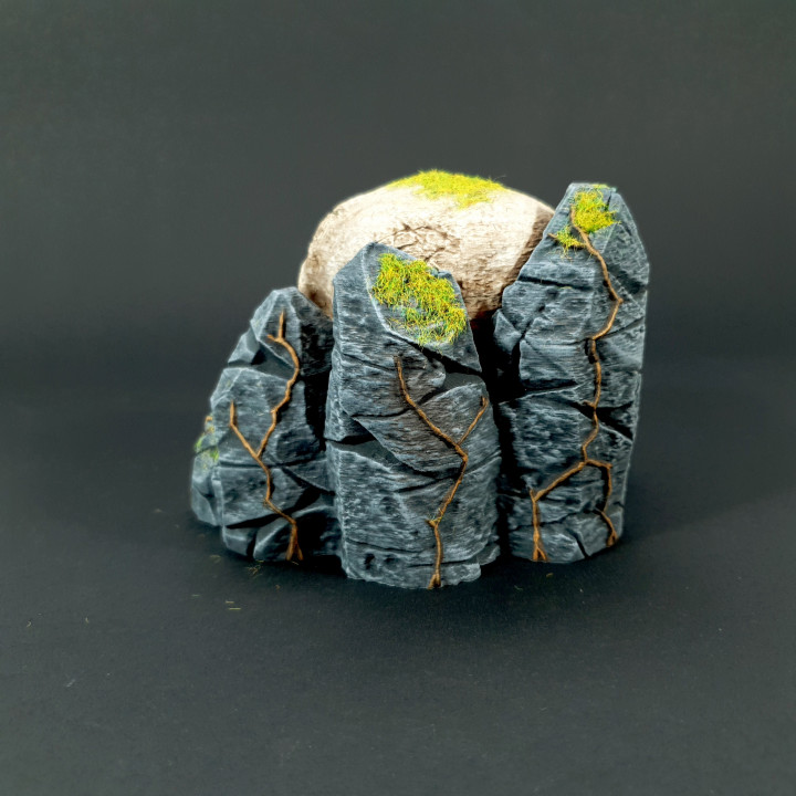 3D Printable Skull Rock Cave - TABLETOP TERRAIN DND RPG SCATTER by ...