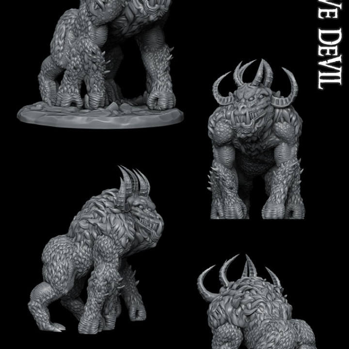 3D Printable Cave Devil by RocketPigGames