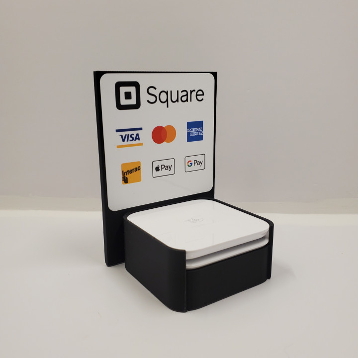 3D Printable Square Reader Contactless & Chip Stand (Supportless) by ...