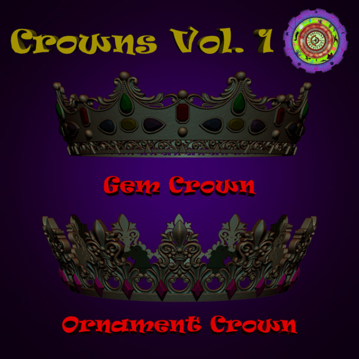 3D Printable Crowns Vol. 1 by C2Dwellers