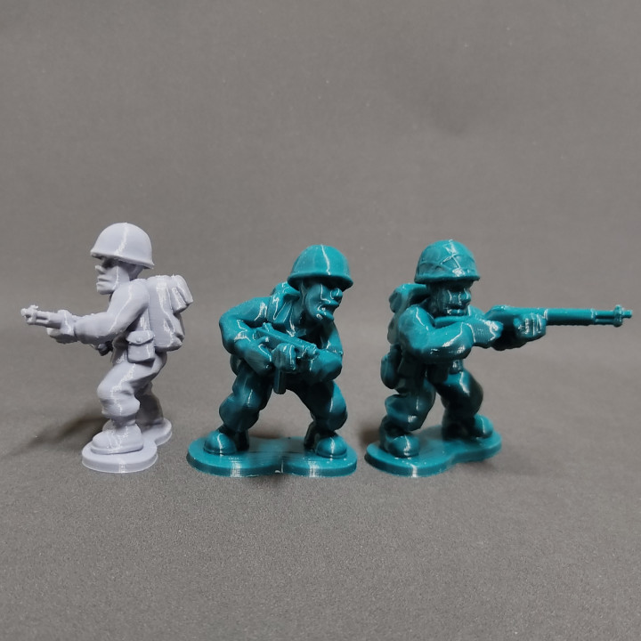 3D Printable WW2 army men by NEMO_MK2