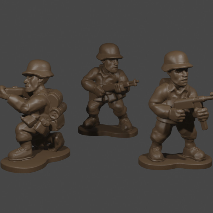 3D Printable WW2 army men by NEMO_MK2