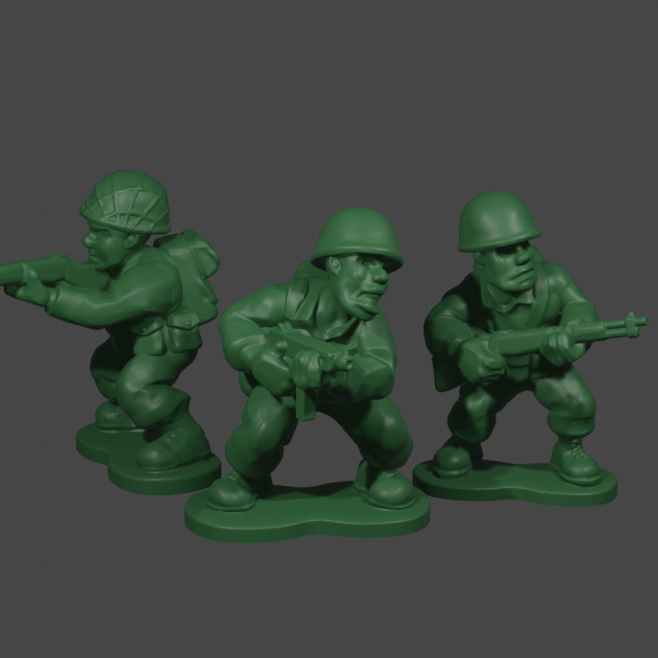 3D Printable WW2 army men by NEMO_MK2